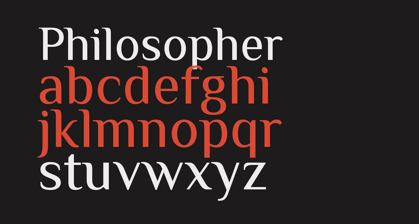 Philosopher free Font - What Font Is