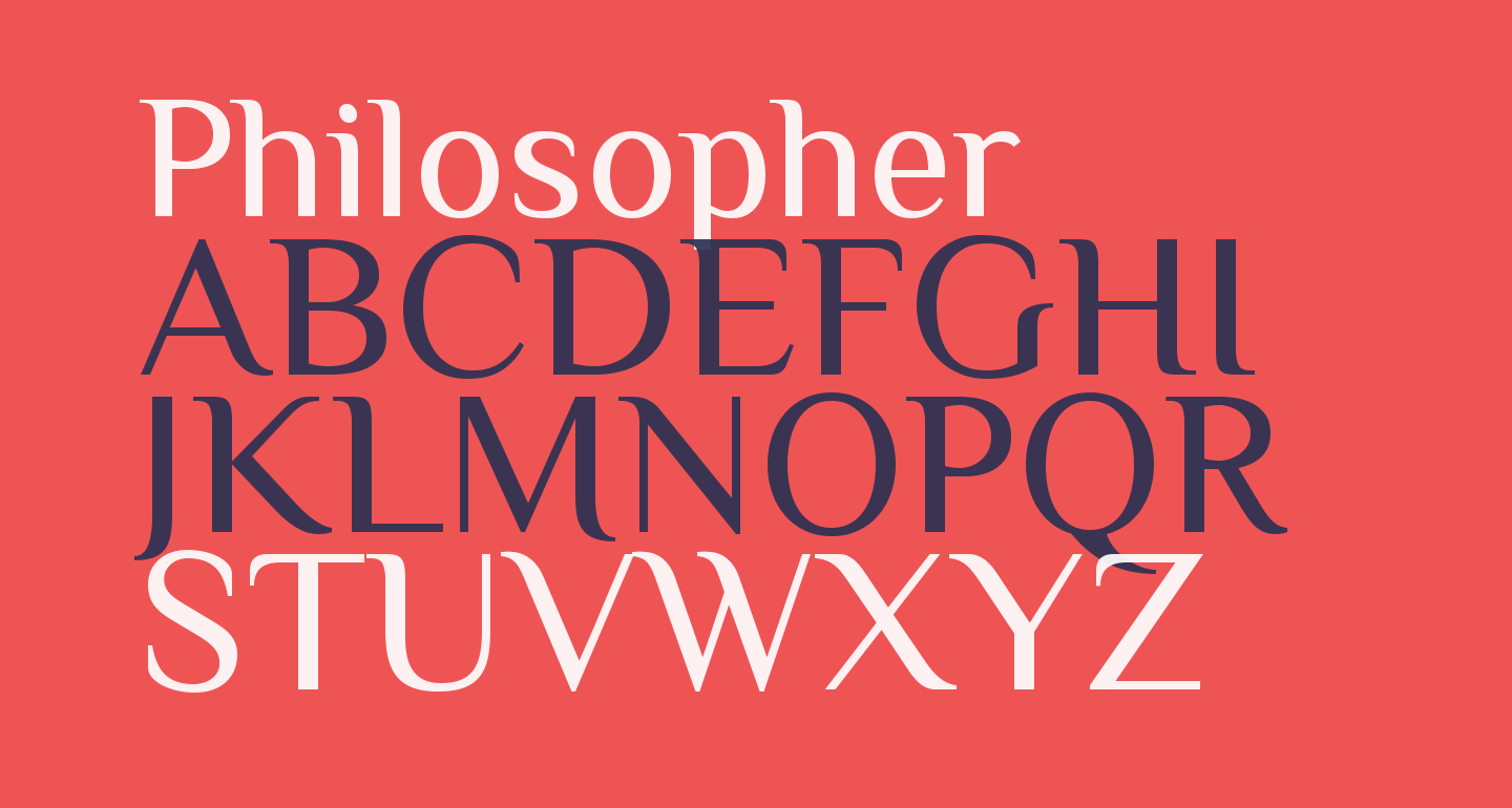 Philosopher free Font - What Font Is