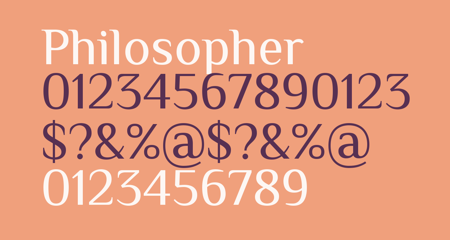 Philosopher free Font - What Font Is