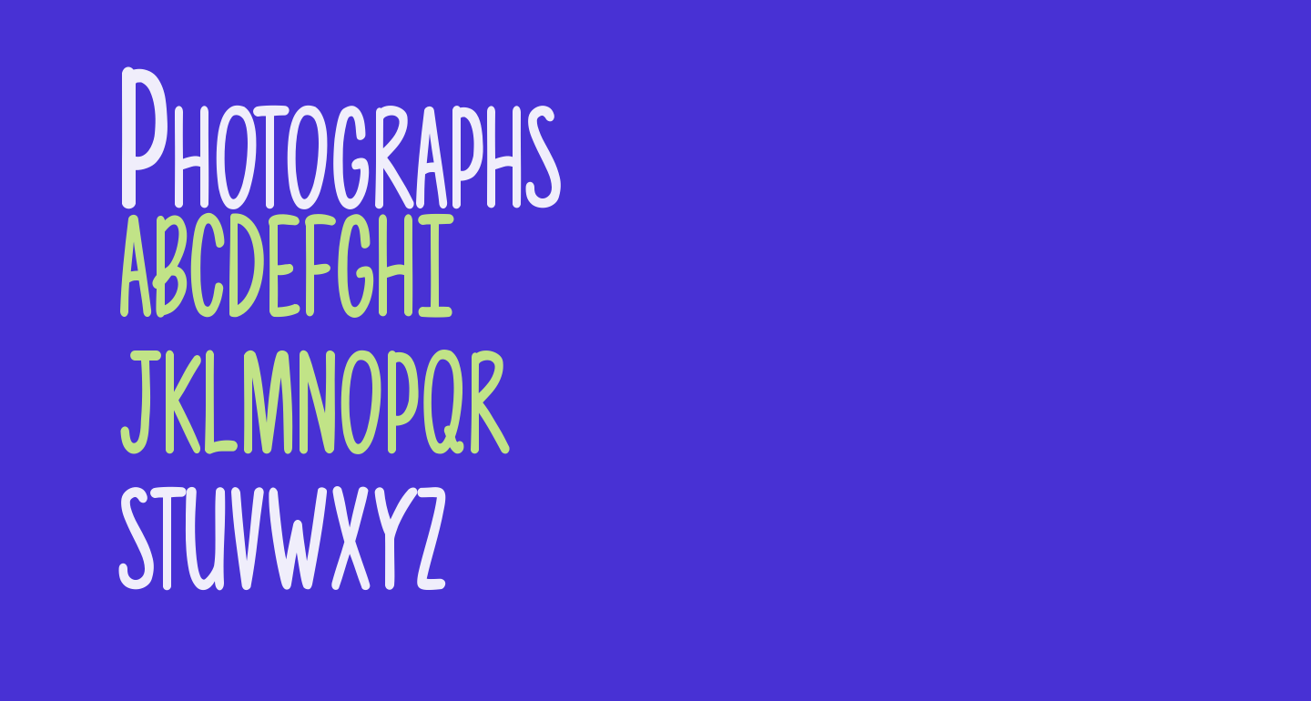 Photographs free Font - What Font Is