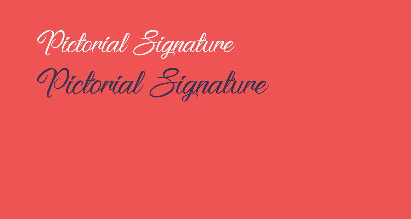 Pictorial Signature free Font - What Font Is