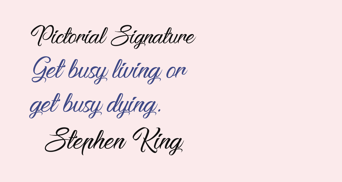 Pictorial Signature free Font - What Font Is
