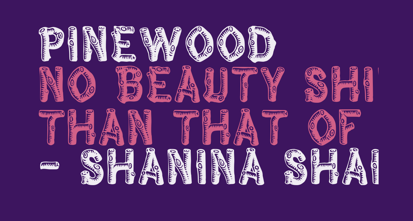 Pinewood free Font - What Font Is