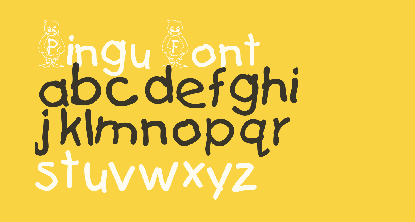 Pingu free Font - What Font Is