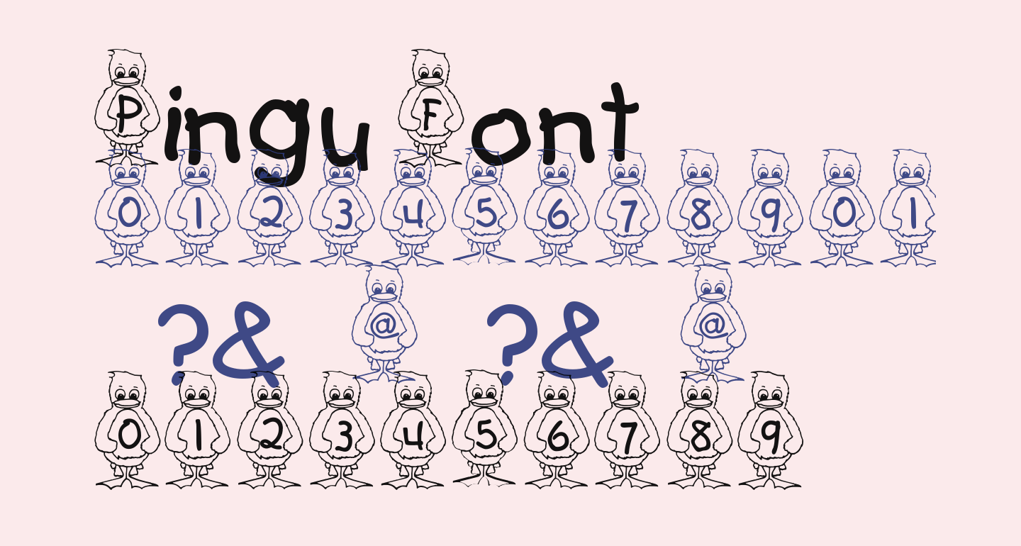 Pingu free Font - What Font Is