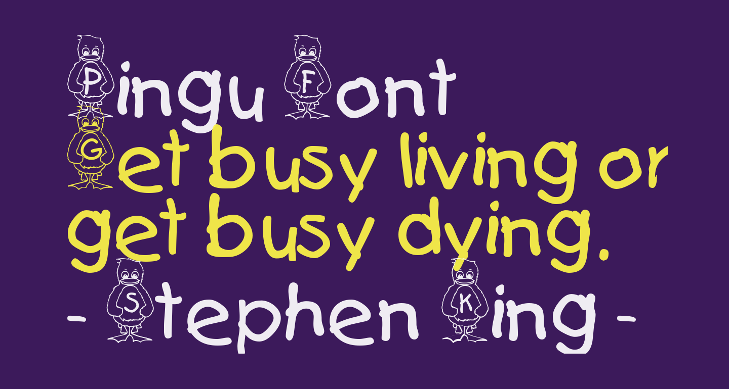 Pingu free Font - What Font Is