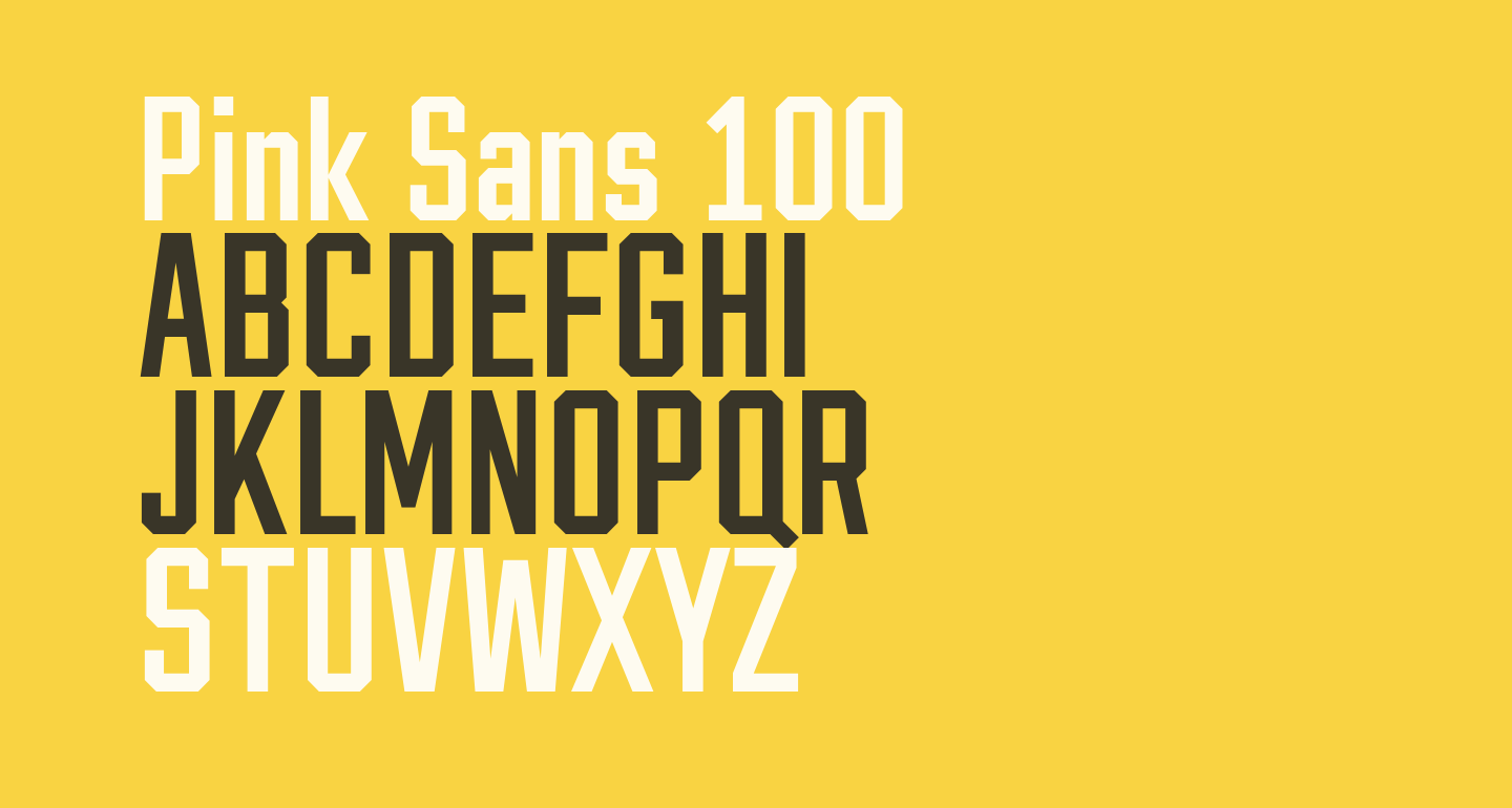 Pink Sans 100 free Font - What Font Is