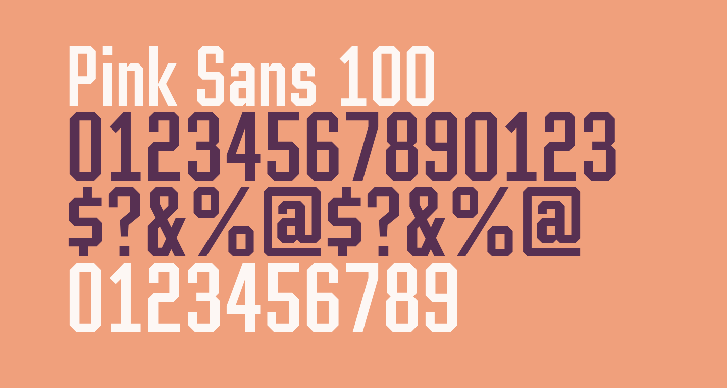 Pink Sans 100 free Font - What Font Is