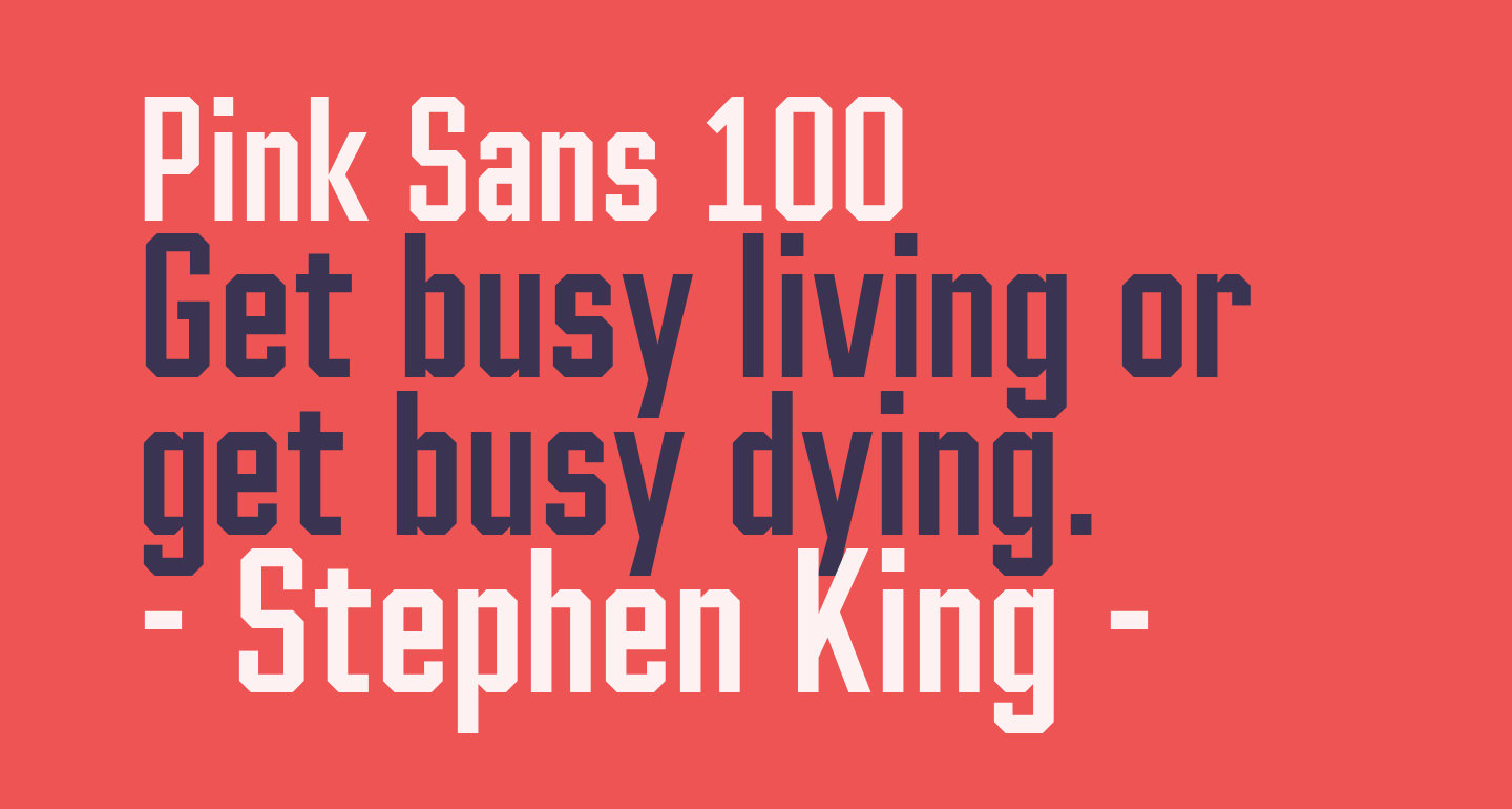 Pink Sans 100 free Font - What Font Is