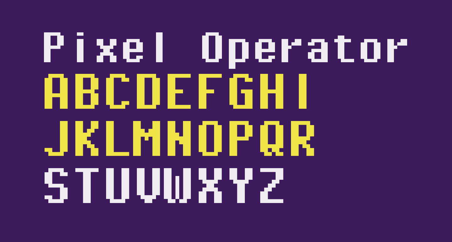 Pixel Operator Mono Bold free Font - What Font Is
