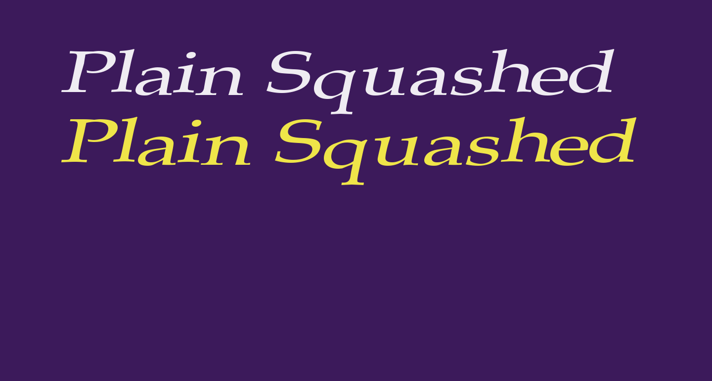 Plain Squashed free Font - What Font Is
