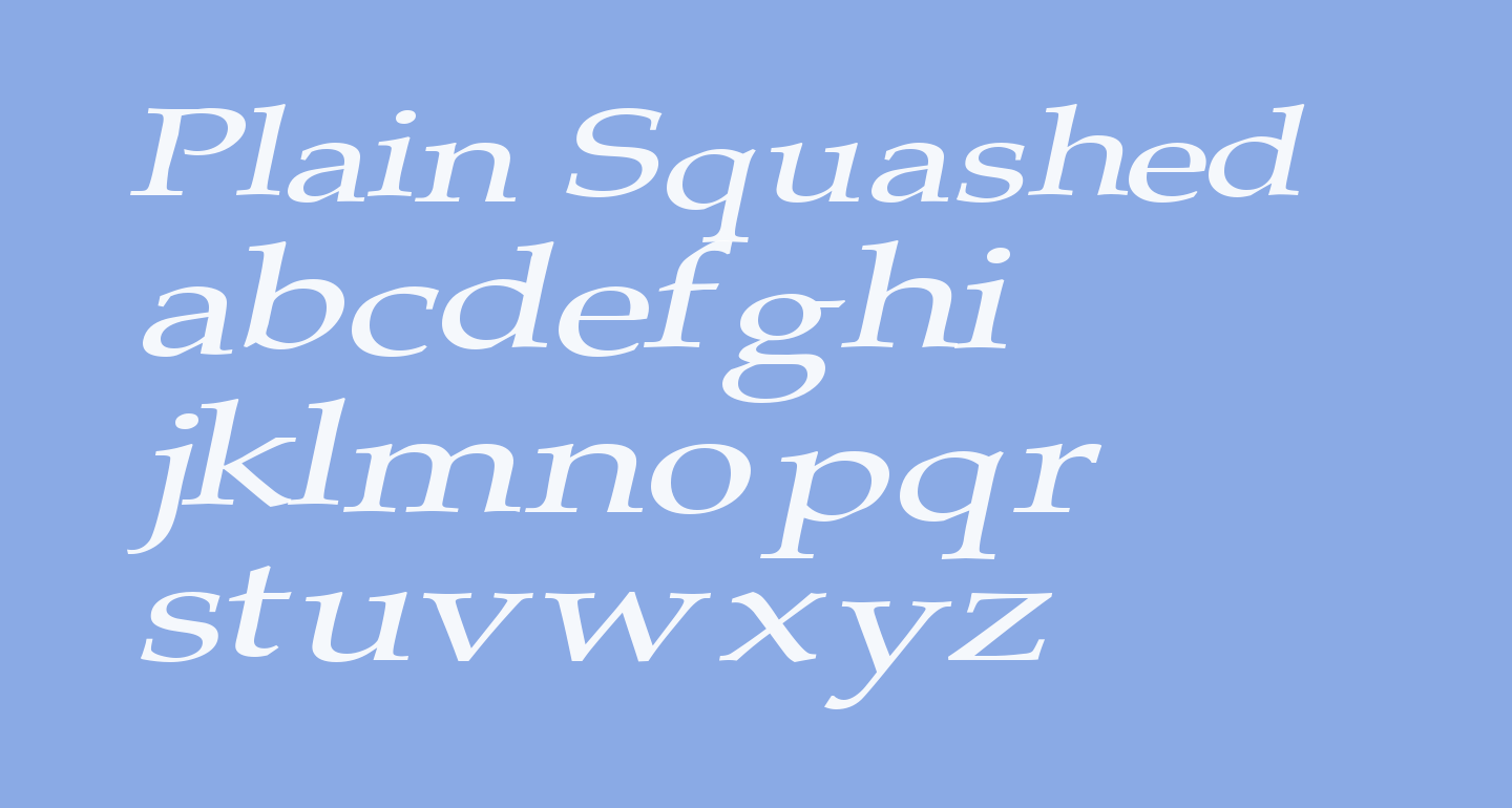 Plain Squashed free Font - What Font Is