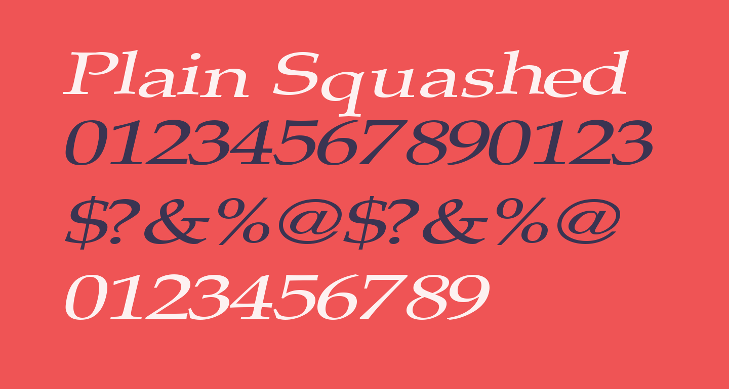 Plain Squashed free Font - What Font Is
