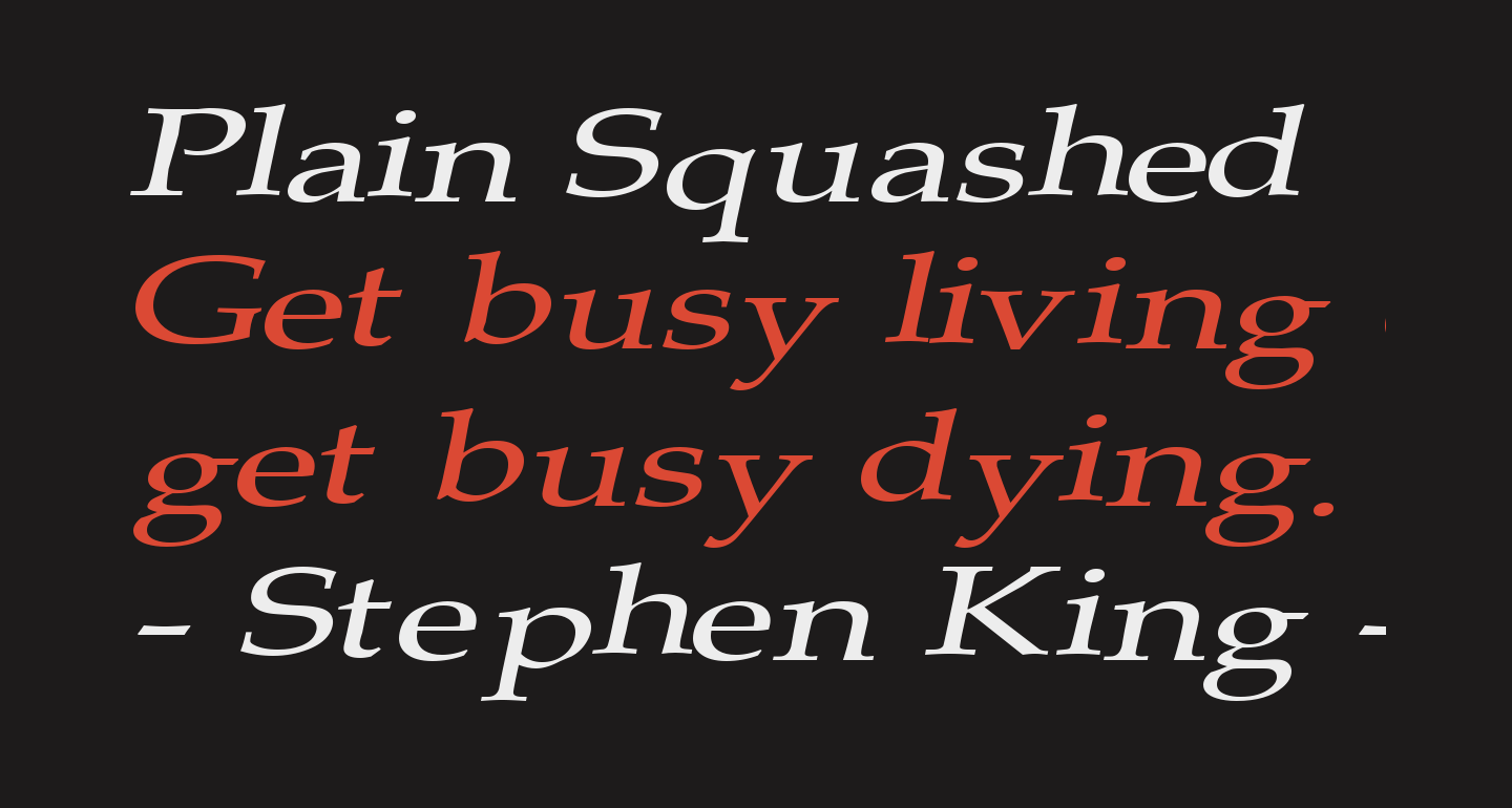 Plain Squashed free Font - What Font Is