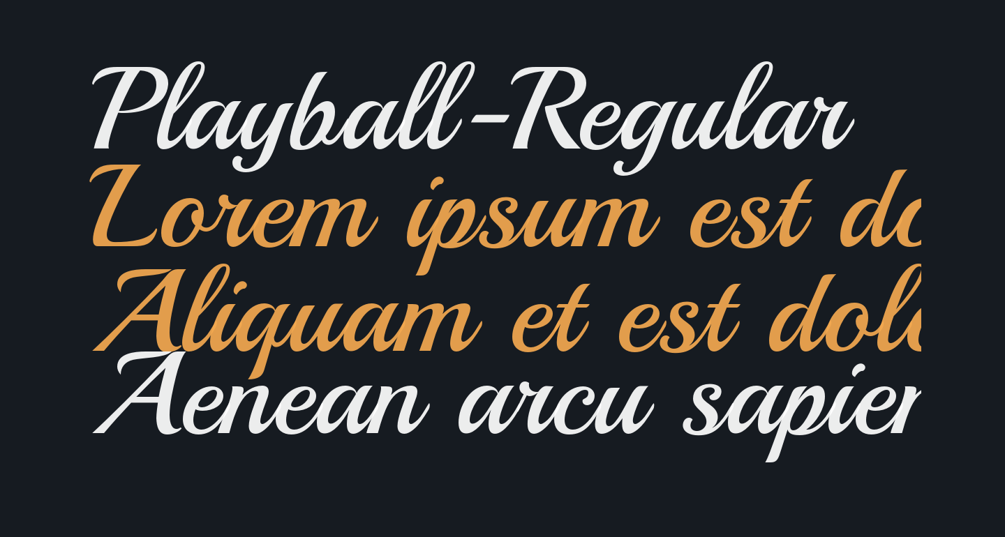 Playball-Regular free Font - What Font Is