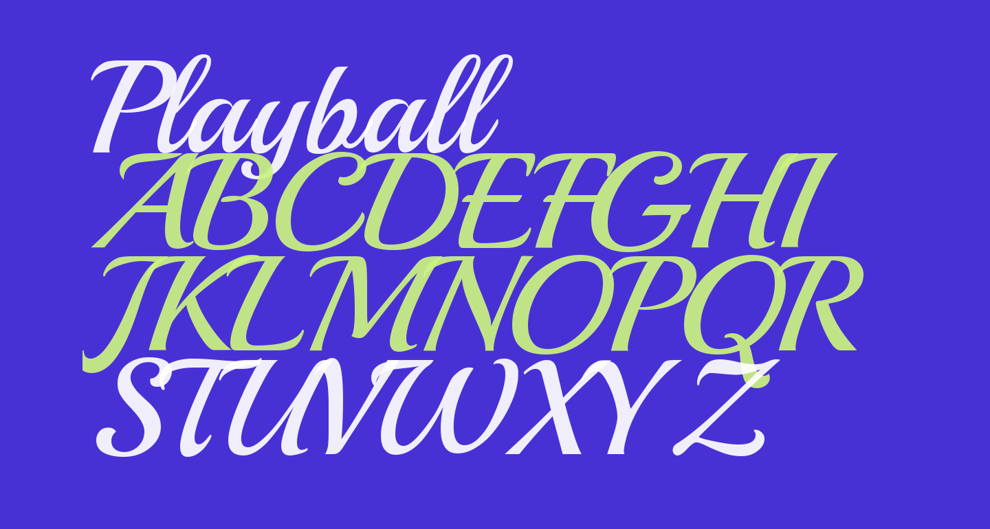 Playball free Font - What Font Is