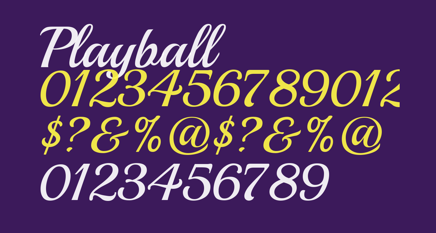 Playball free Font - What Font Is