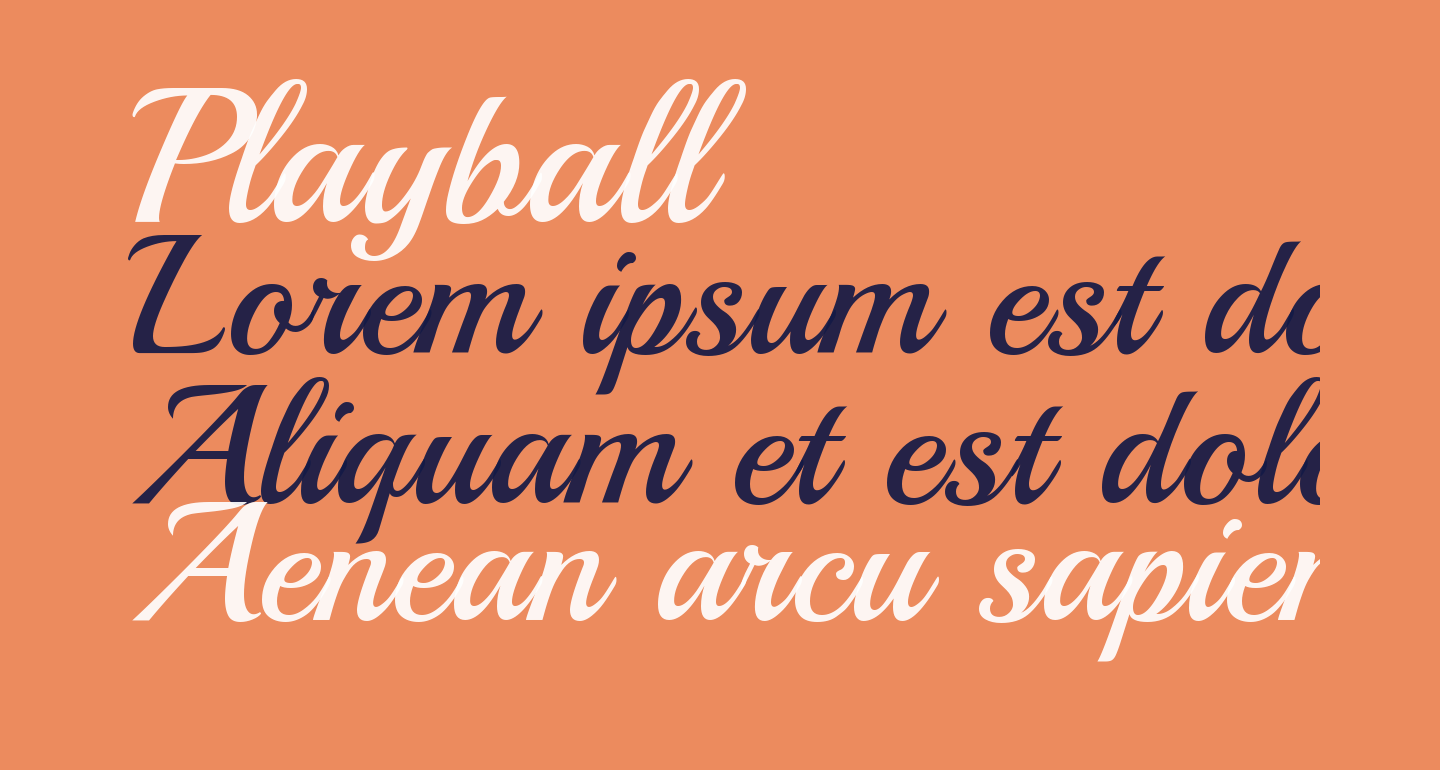 Playball free Font - What Font Is