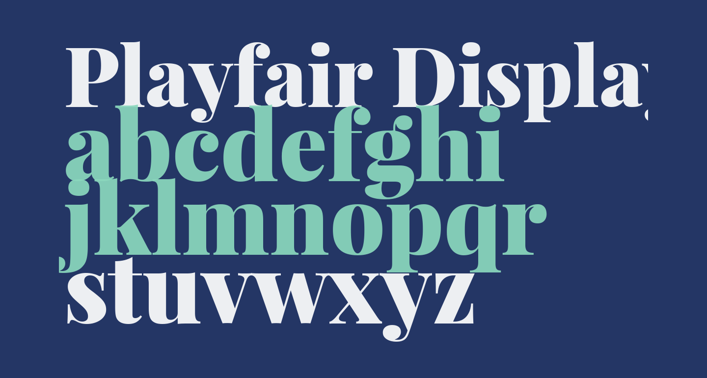 Playfair Display Black free Font - What Font Is