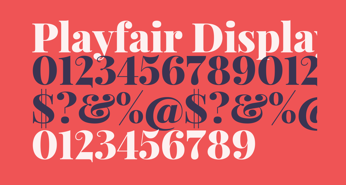 Playfair Display Black free Font - What Font Is