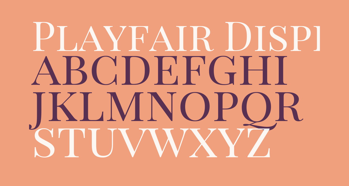 Playfair Display SC Regular free Font - What Font Is