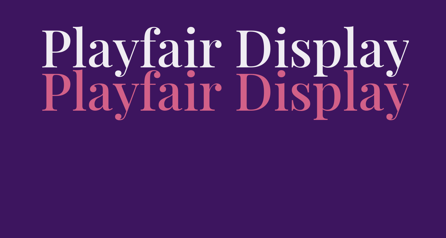 Playfair Display SemiBold free Font - What Font Is
