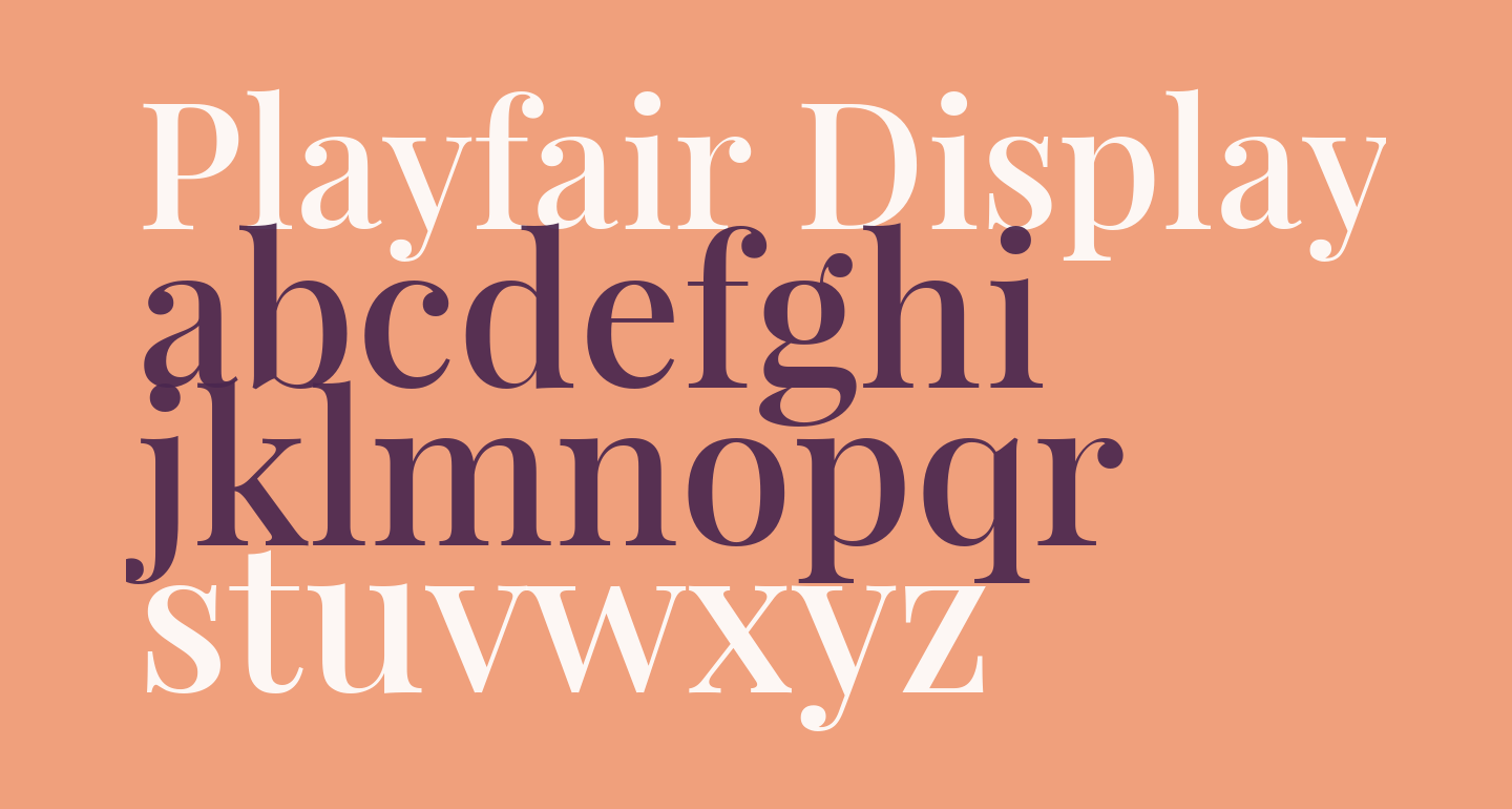 Playfair Display SemiBold free Font - What Font Is