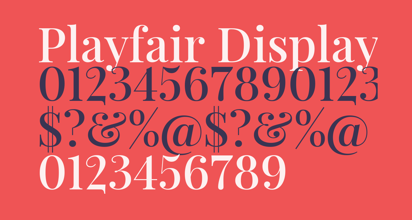 Playfair Display SemiBold free Font - What Font Is