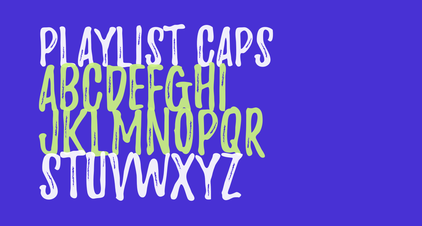 Playlist-Caps free Font - What Font Is