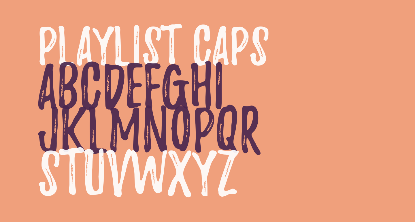 Playlist-Caps free Font - What Font Is