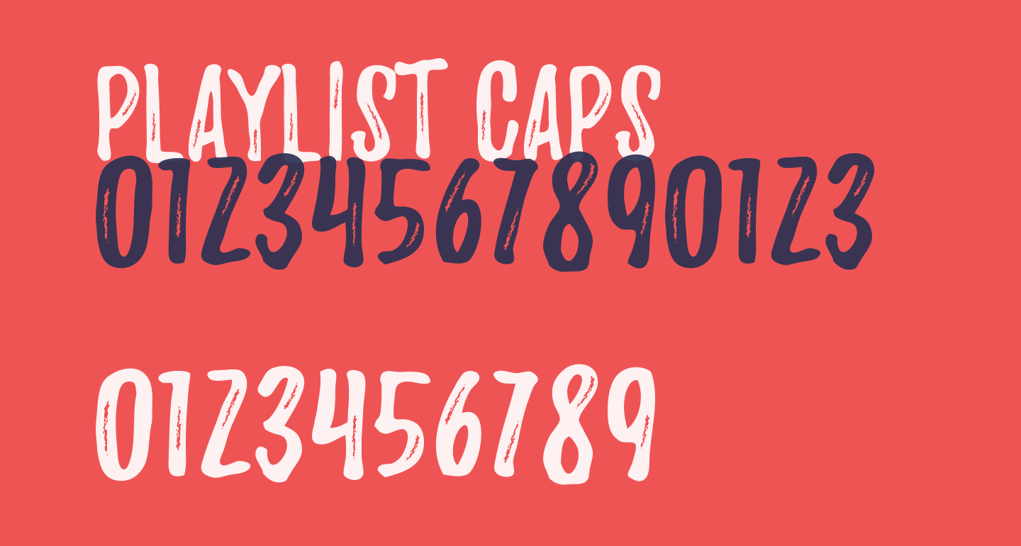 Playlist-Caps free Font - What Font Is
