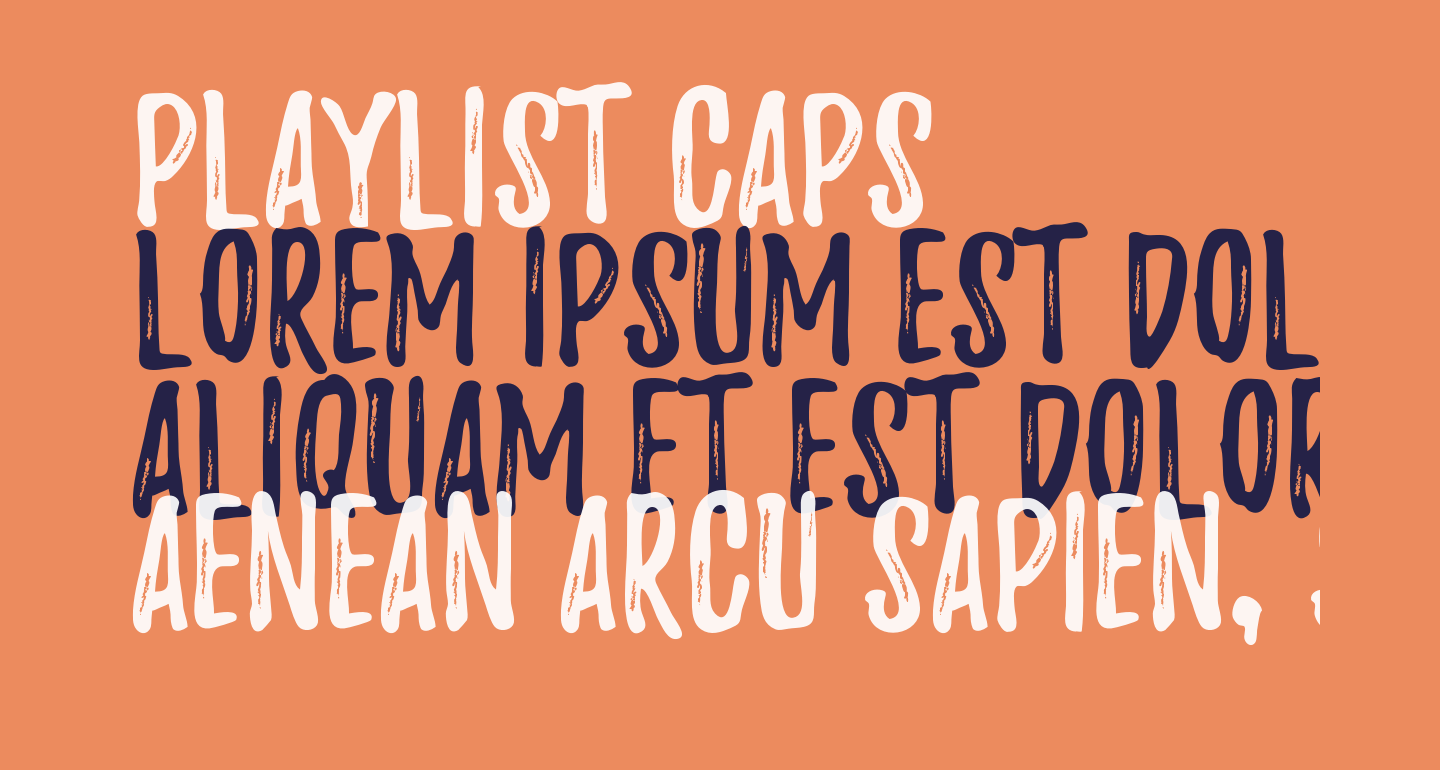 Playlist-Caps free Font - What Font Is