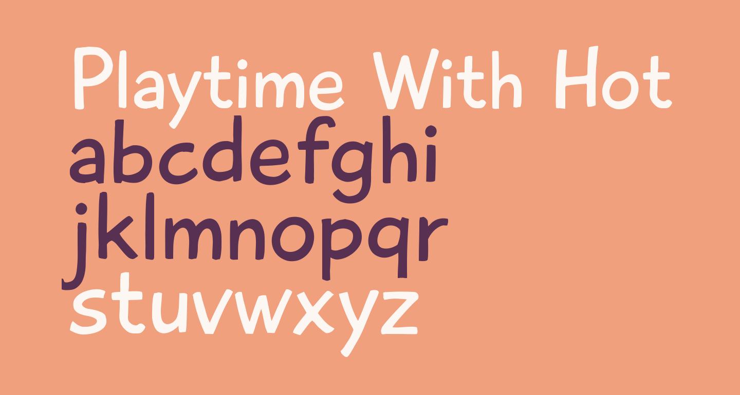 Playtime With Hot Toddies free Font - What Font Is