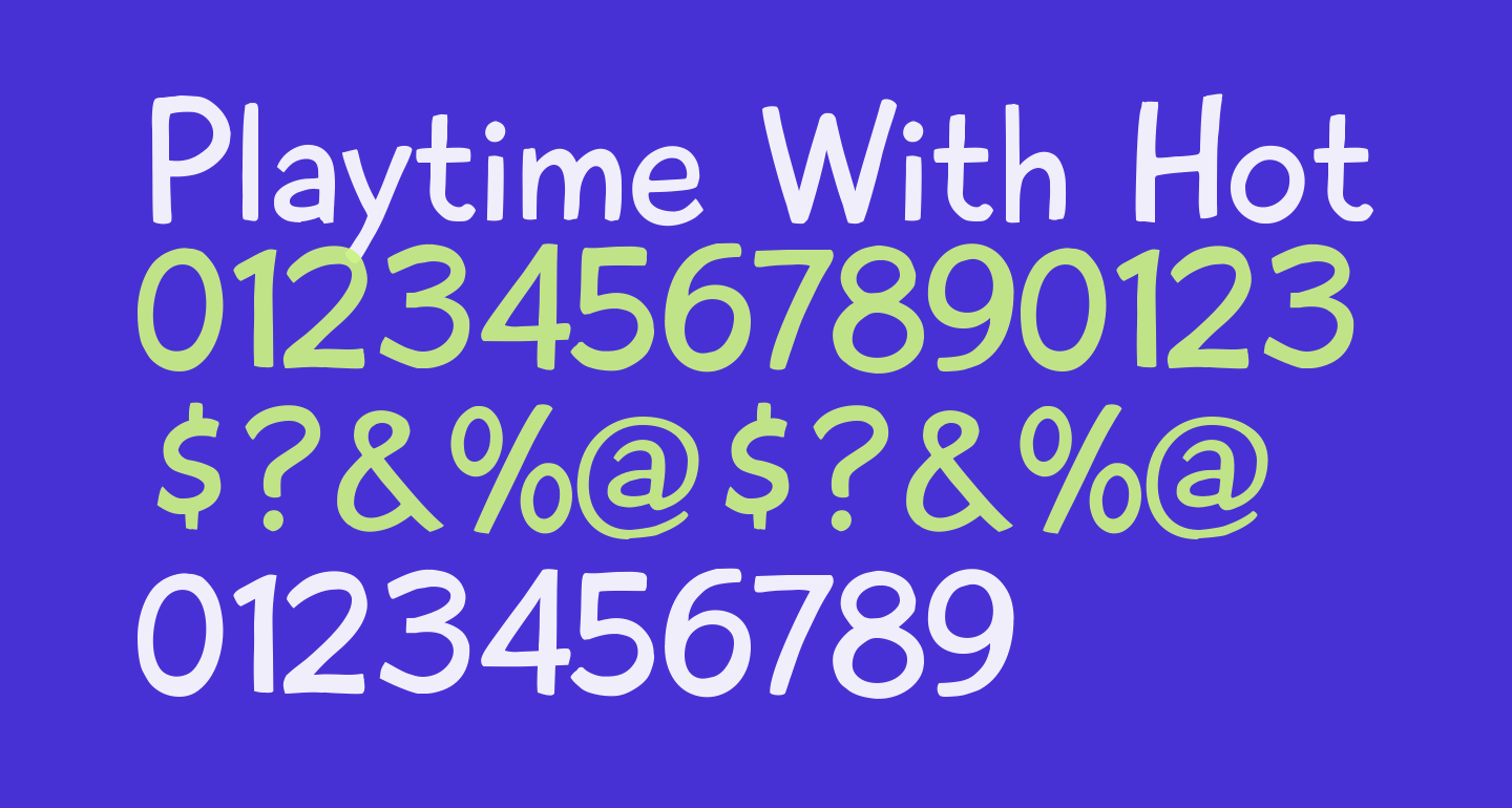Playtime With Hot Toddies free Font - What Font Is