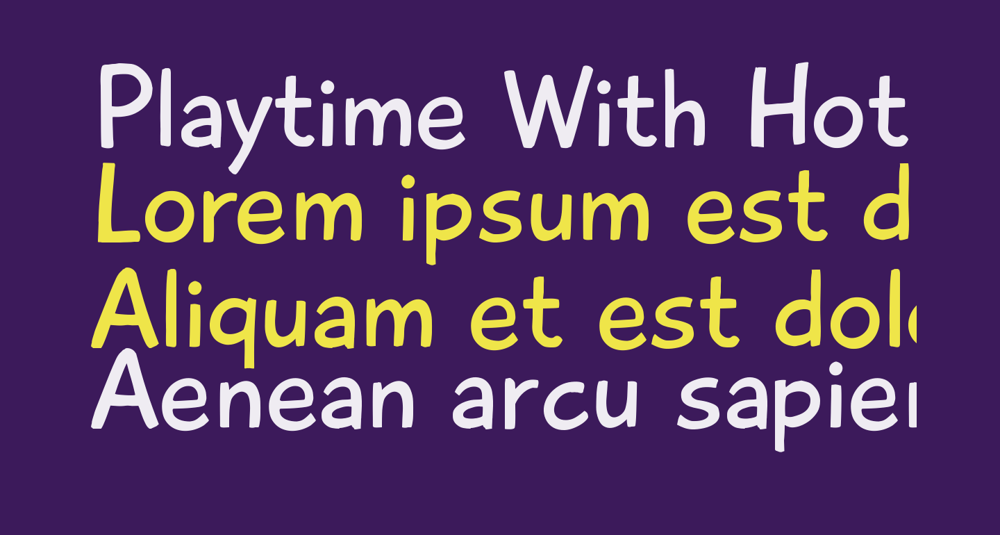 Playtime With Hot Toddies free Font - What Font Is