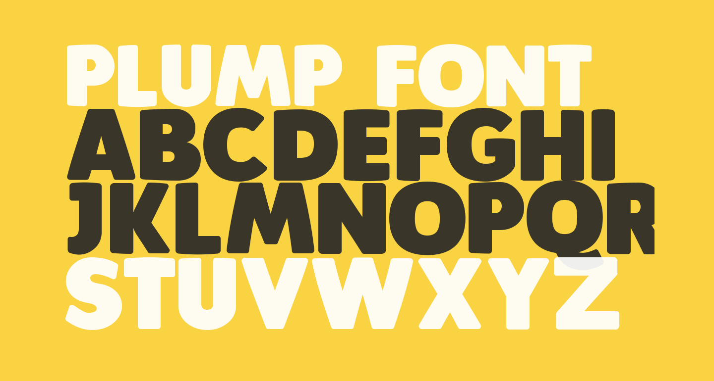 Plump free Font - What Font Is