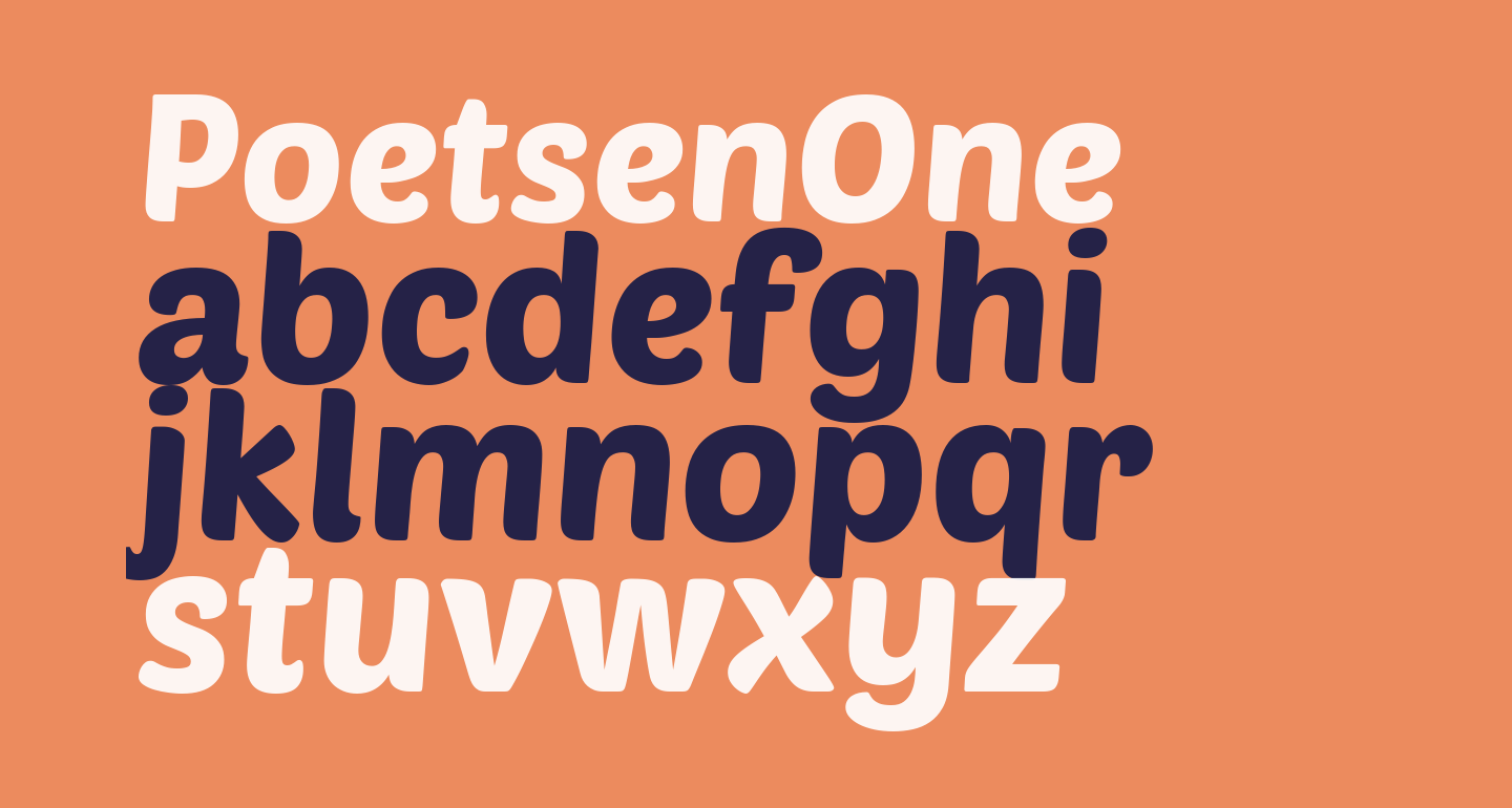PoetsenOne free Font - What Font Is
