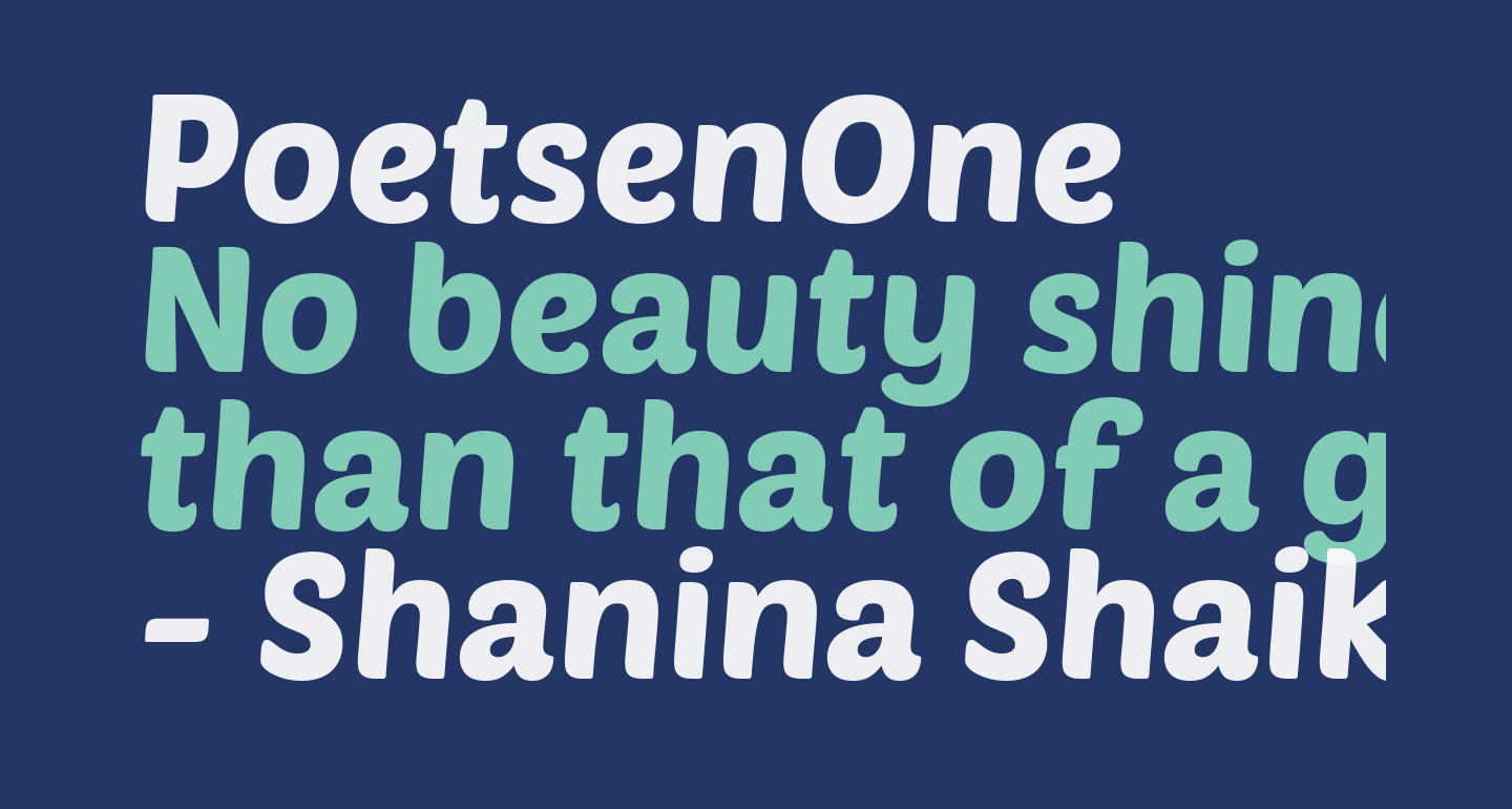 PoetsenOne free Font - What Font Is