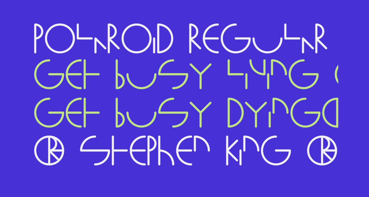 Polaroid Regular free Font - What Font Is