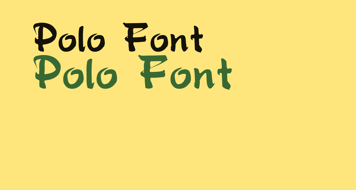 Polo free Font - What Font Is