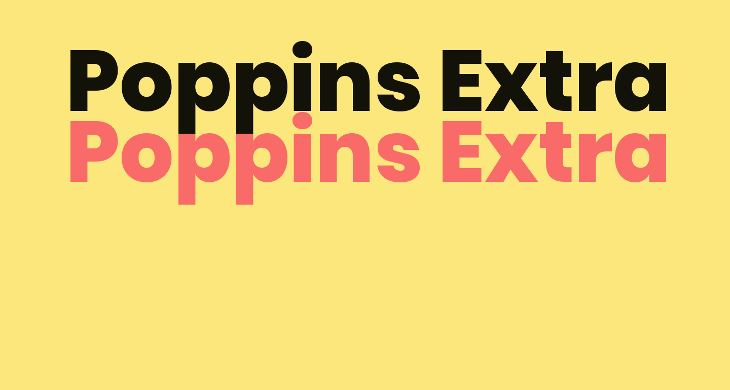 Poppins ExtraBold free Font - What Font Is