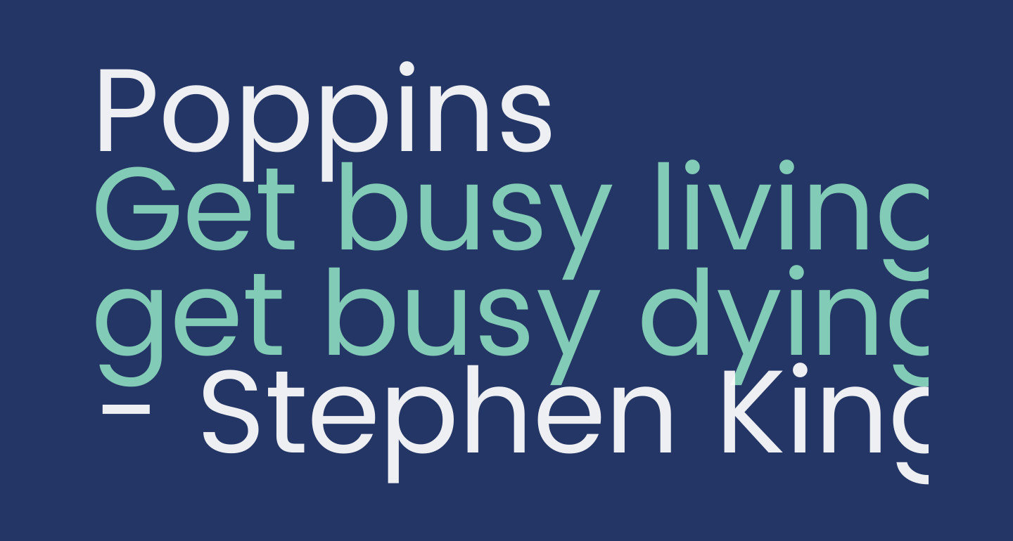 Poppins free Font - What Font Is