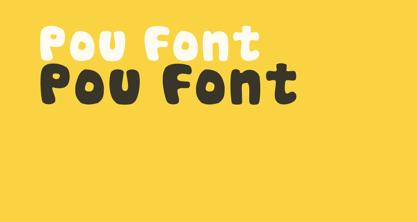 Pou free Font - What Font Is