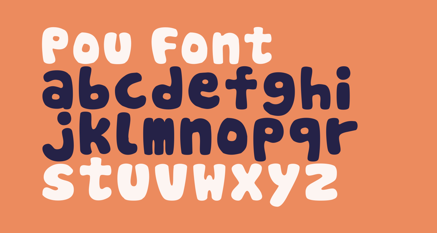 Pou free Font - What Font Is