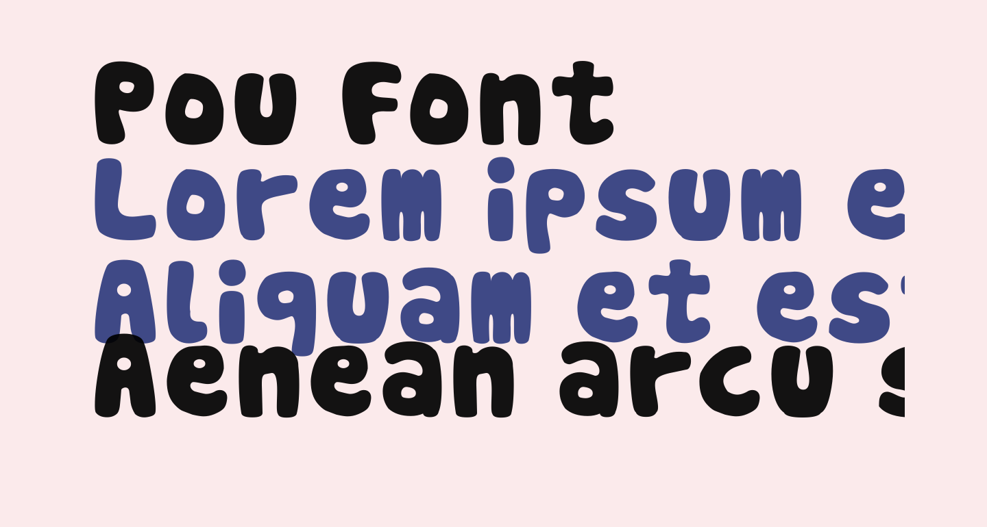 Pou free Font - What Font Is