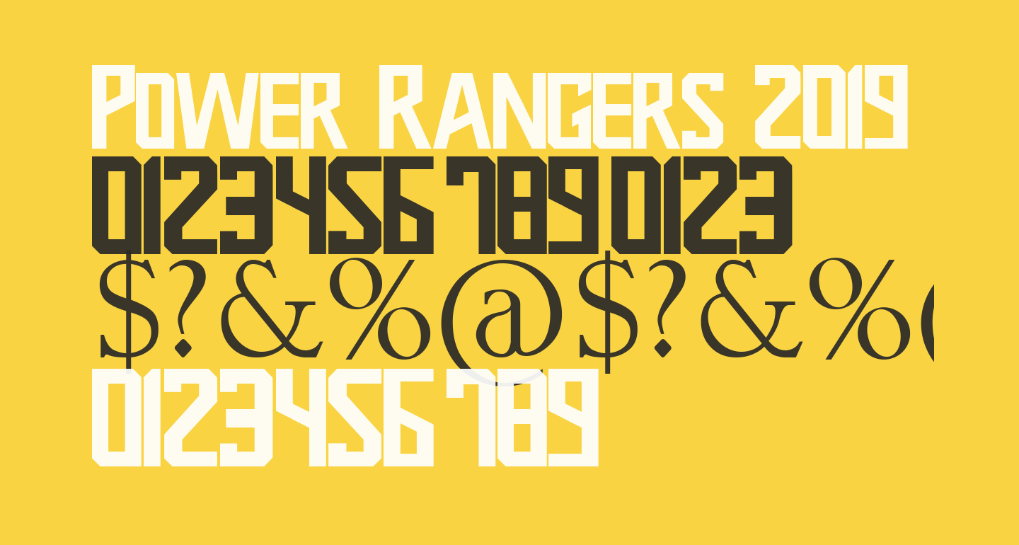 Power Rangers 2019 free Font - What Font Is