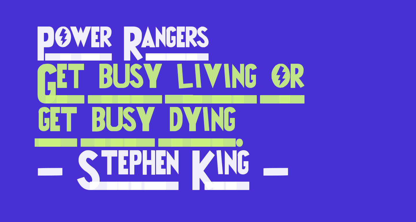 Power Rangers free Font - What Font Is