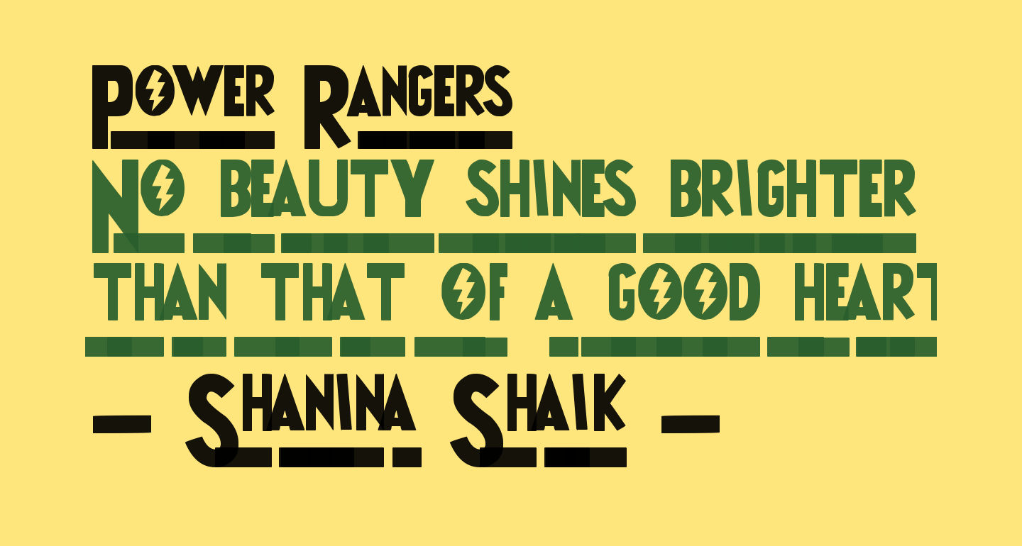 Power Rangers free Font - What Font Is