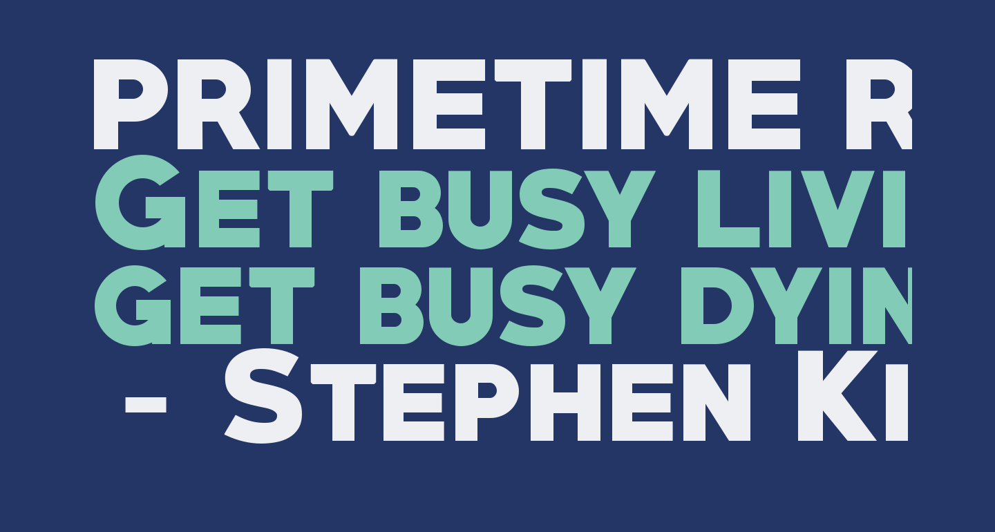 PRIMETIME Regular free Font - What Font Is