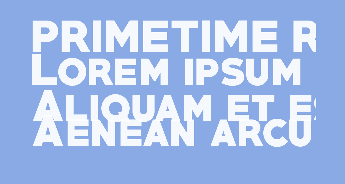 PRIMETIME Regular free Font - What Font Is